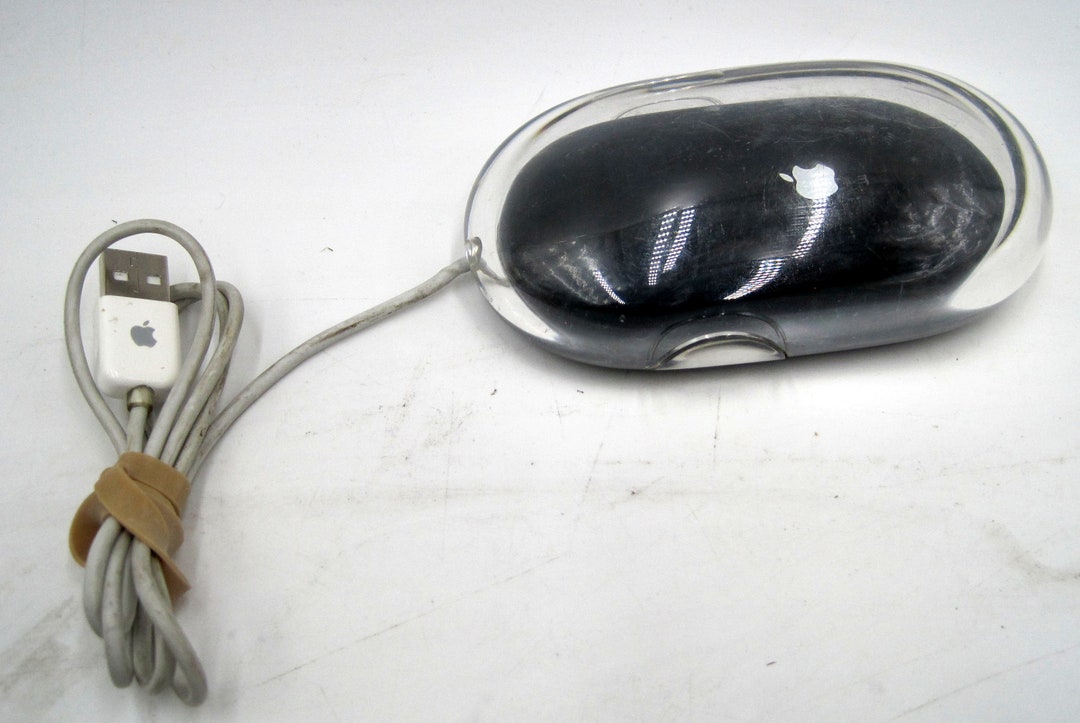 Apple Pro Mouse Model M5769 Wired USB Clear Black Transparent Fully ...