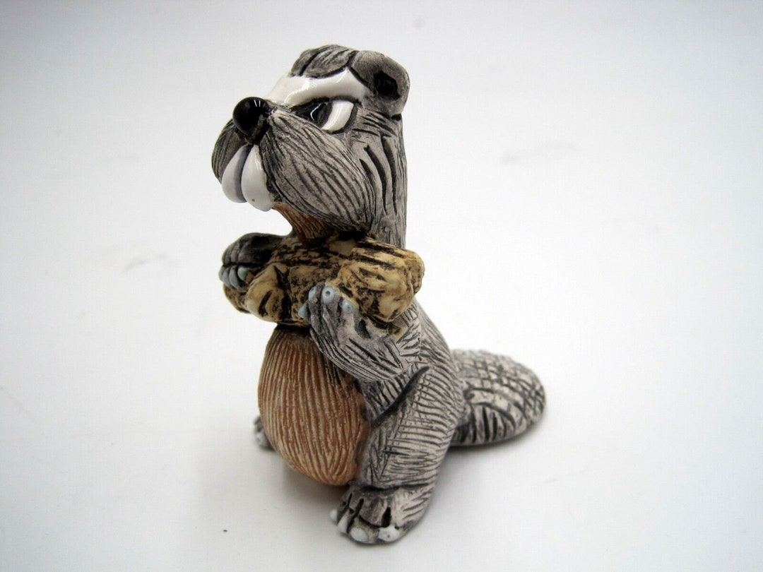 Artesania Rinconada Style Vintage Earthenware & Enamel Glazed Beaver W ...