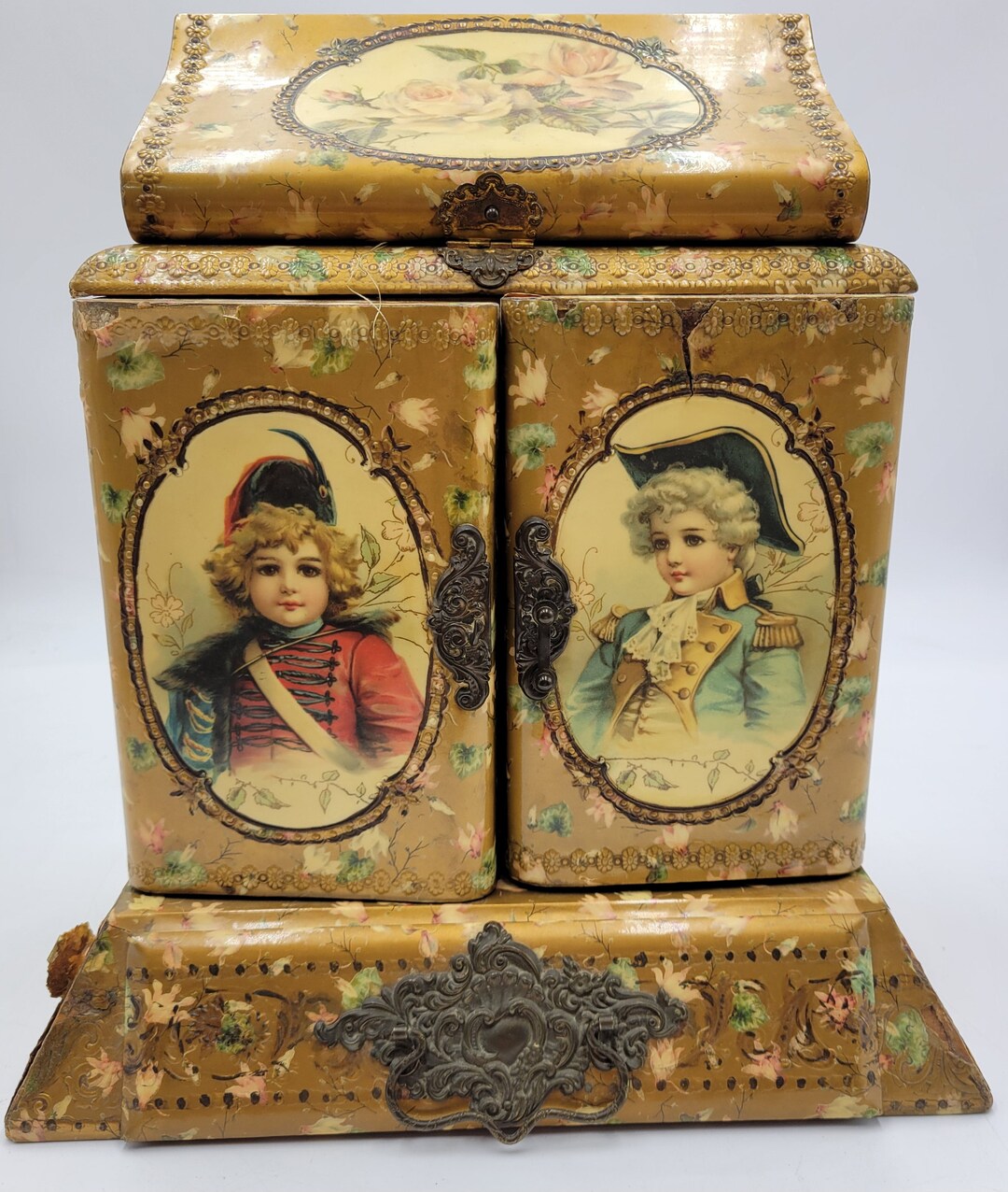 Victorian Antique Celluloid Mid-1800s Vanity Dresser Box - Etsy