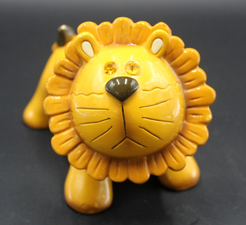 Vintage Whimsical Lion Piggy Bank Coin - Etsy