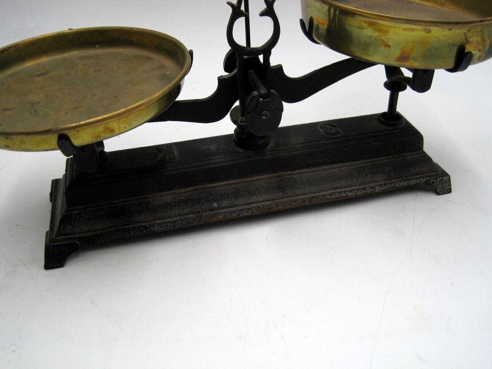 Antique Balance Scale French Force Cast Iron 3 Kilo KG - Etsy