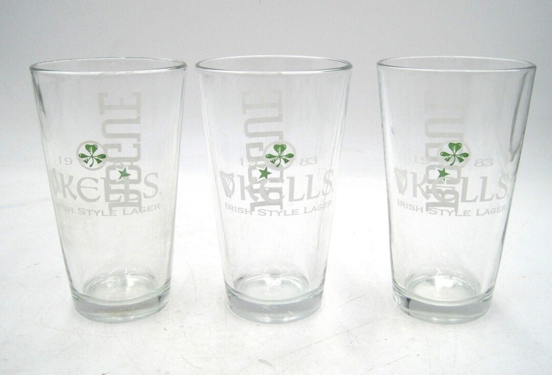 Set of 3 - Rogue Kells 1983 Irish Style Lager Pint Beer Glasses - Etsy