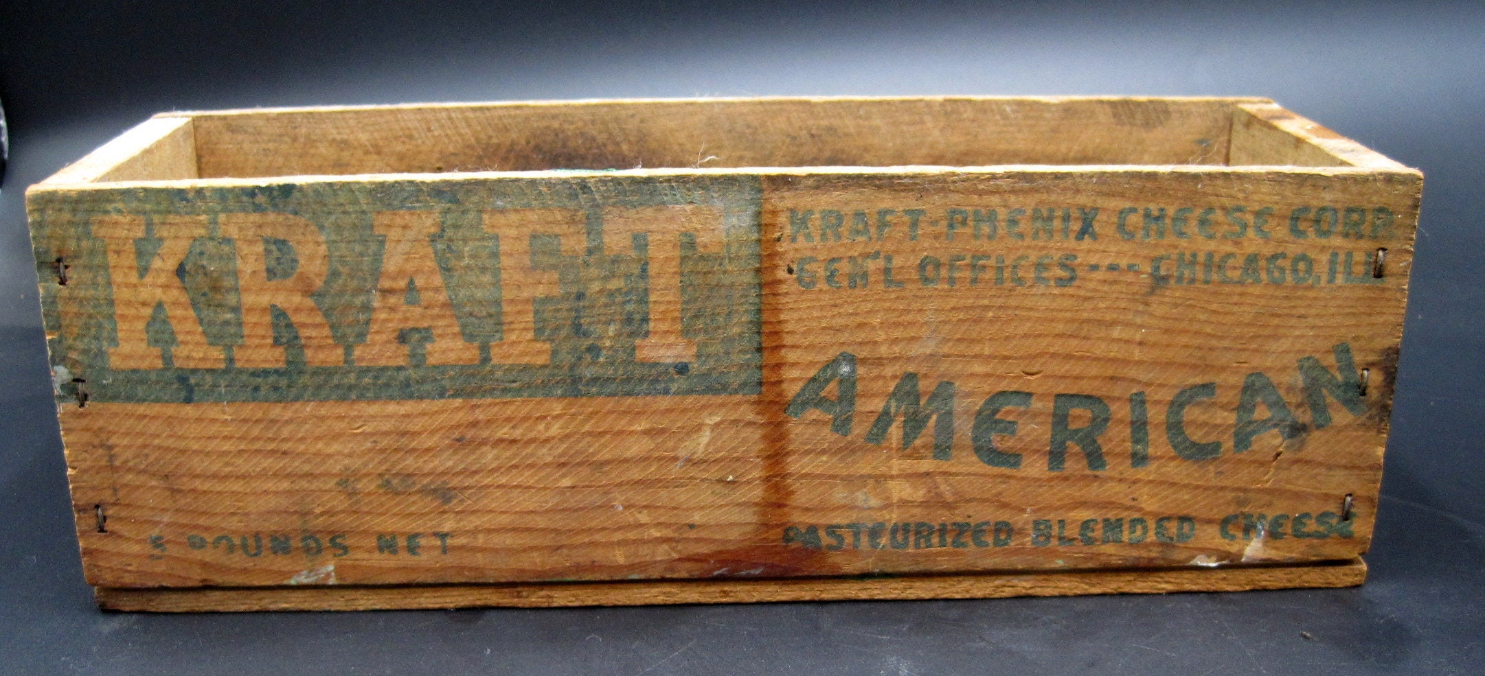 Vintage Kraft 5 Pound Wood Cheese Box Rustic Farmhouse Décor - Etsy