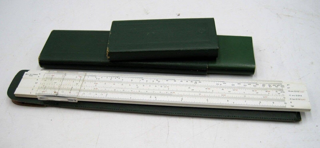 VTG. A.W. Faber-castell 57/87 Reitz System Slide Ruler 10" W/case ...