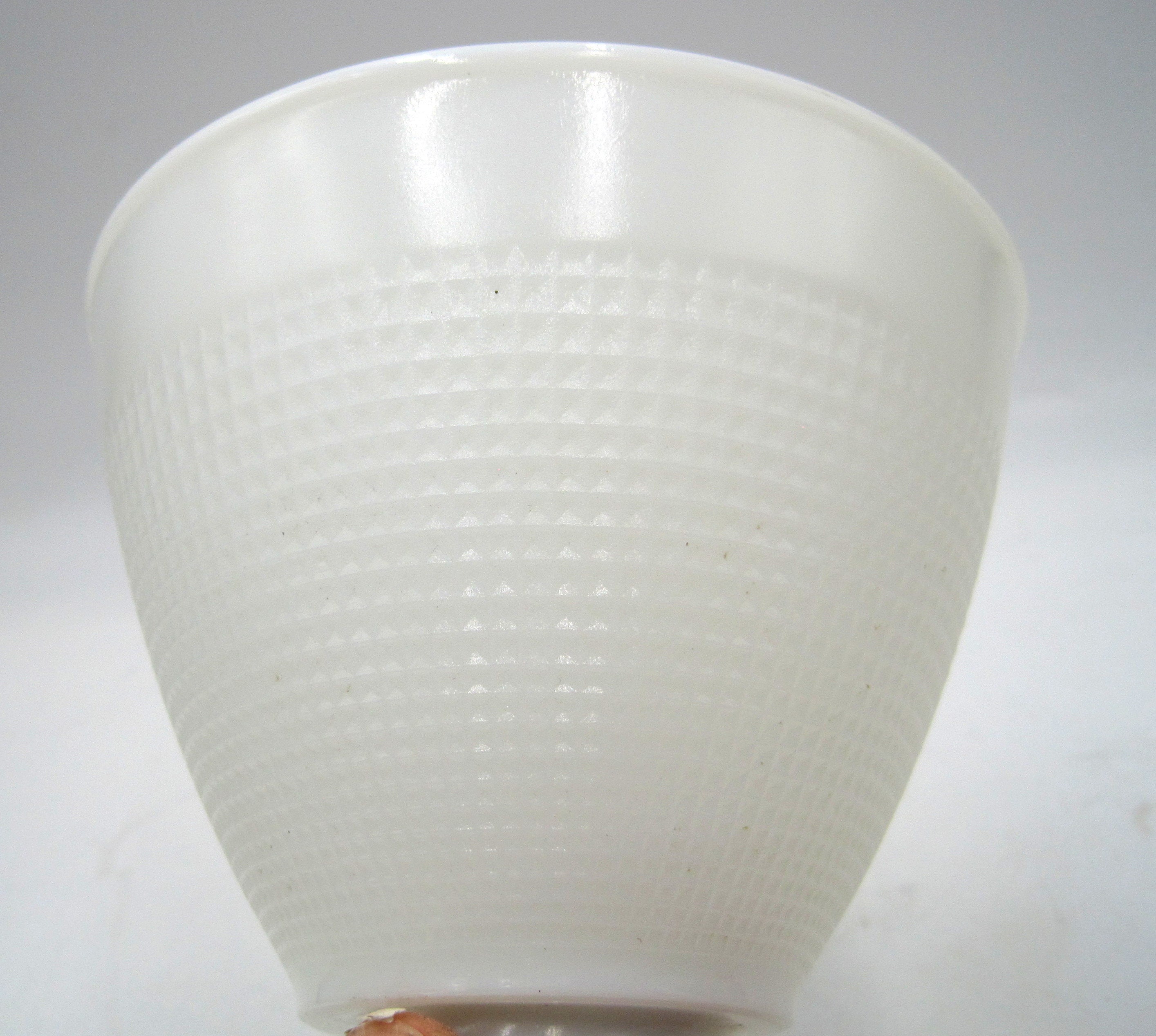 Large White Milk Glass Diffuser for Torchiere Table Lamp 2 1/4" Fitter ...