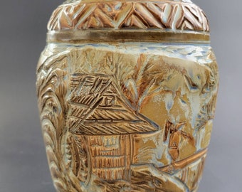 Vintage MCM Mid Century Studio Pottery Lava Glaze Vase Pot Signed PNW ...