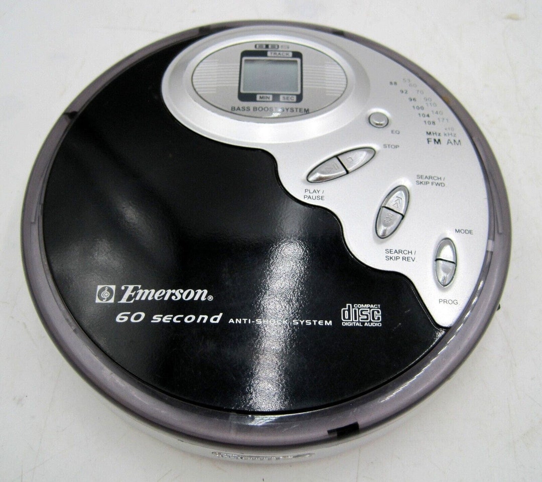 Emerson Walkman Model HD8115BK Portable CD Player Am/fm Radio Tested ...