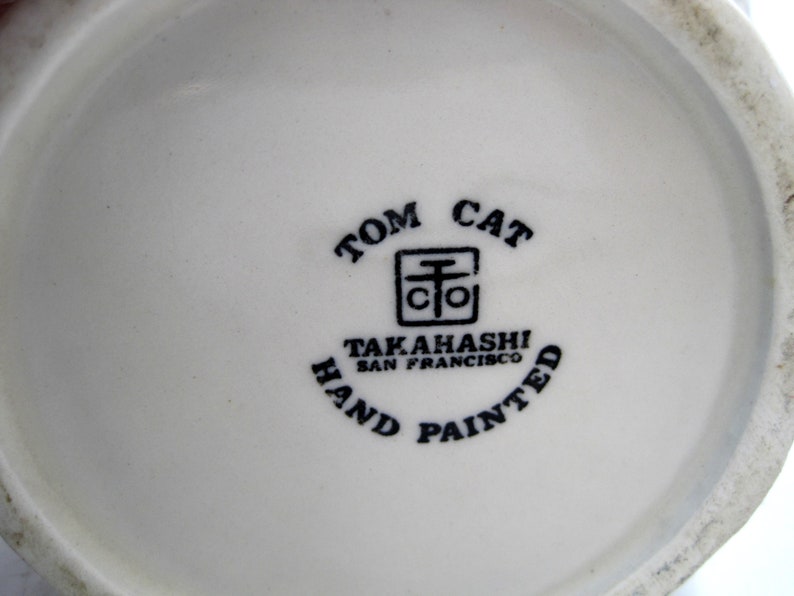 Vintage Takahashi Tom Cat on Trash Can Ceramic Coffee Mug - Etsy