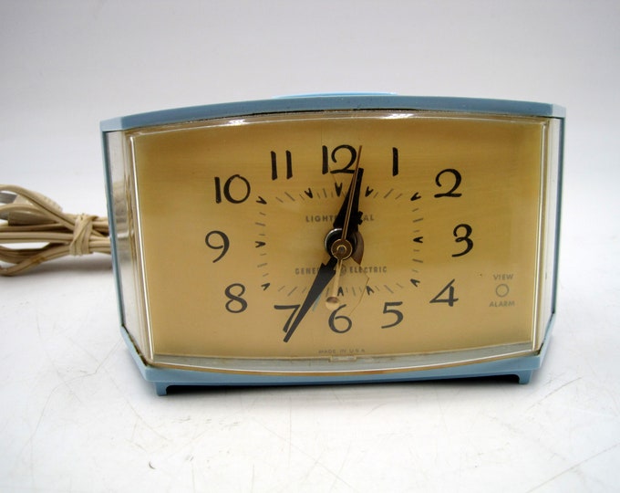 Vintage GE Lighted Dial Alarm Clock Model 7293K Mid Century - Etsy