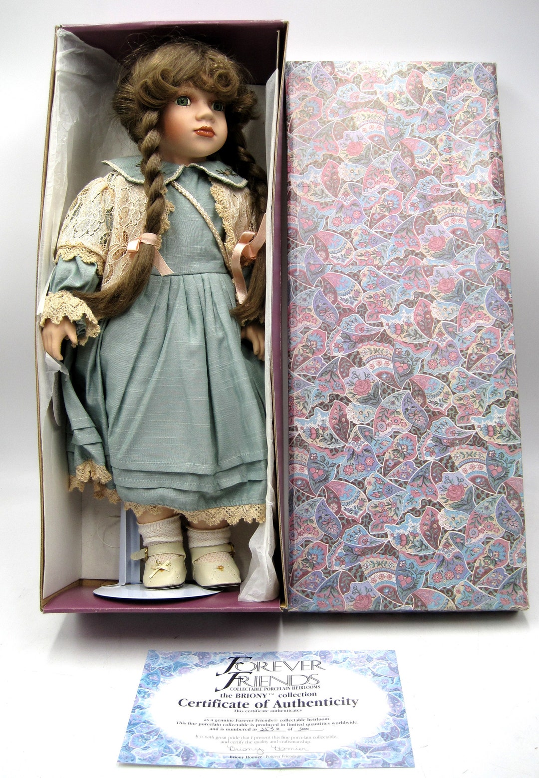 The Briony Collection Forever Friends Porcelain Doll trisha W/ Signed ...