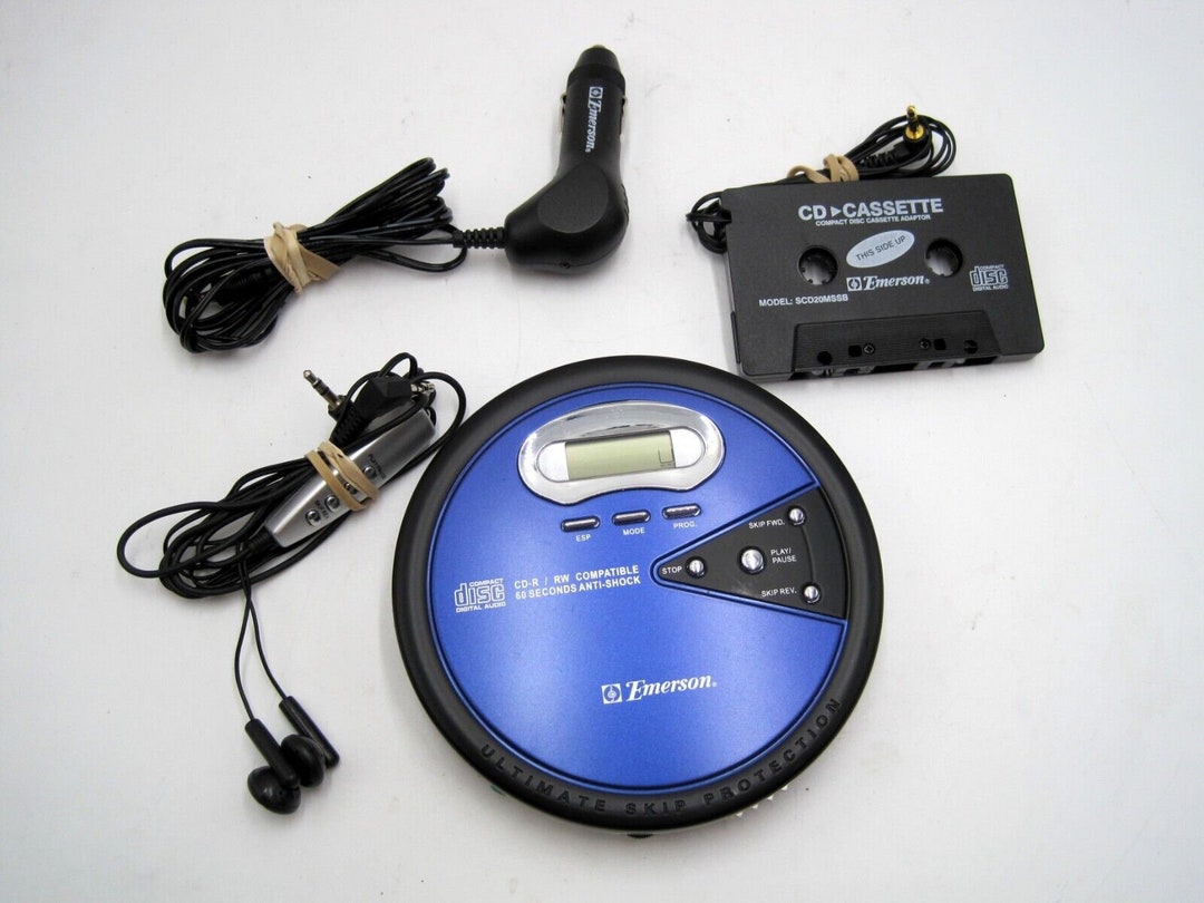 Emerson HD8150BL HD8150 Portable Cd Player Cd-r/rw Anti-skip With In ...