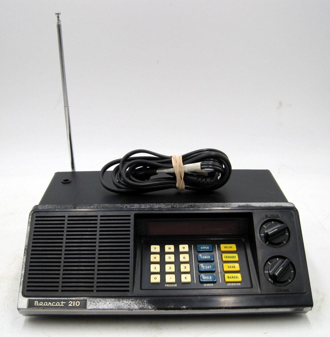 Vintage Bearcat 210 Scanning Radio Model BC-210 W/antenna & Cord - Etsy