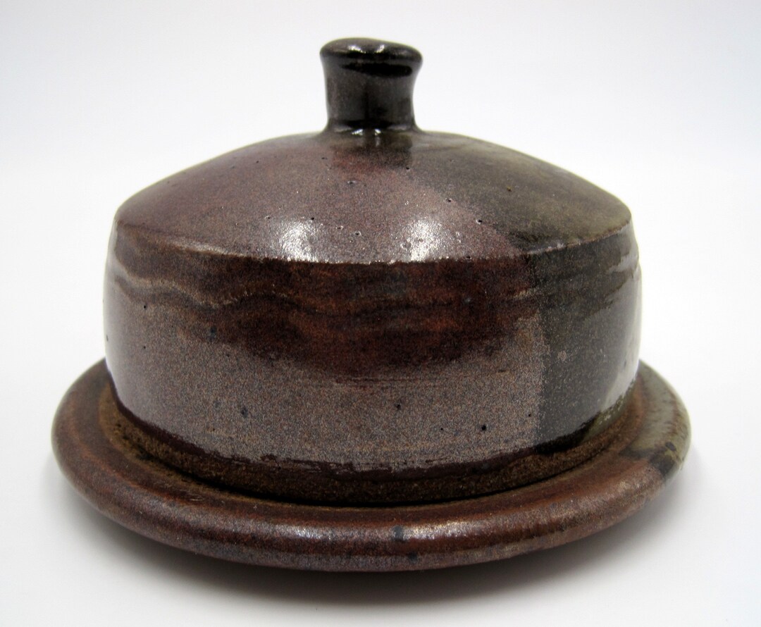 Vintage Ronald Ron Judd Studio Pottery Covered Butter Dish Signed Judd ...