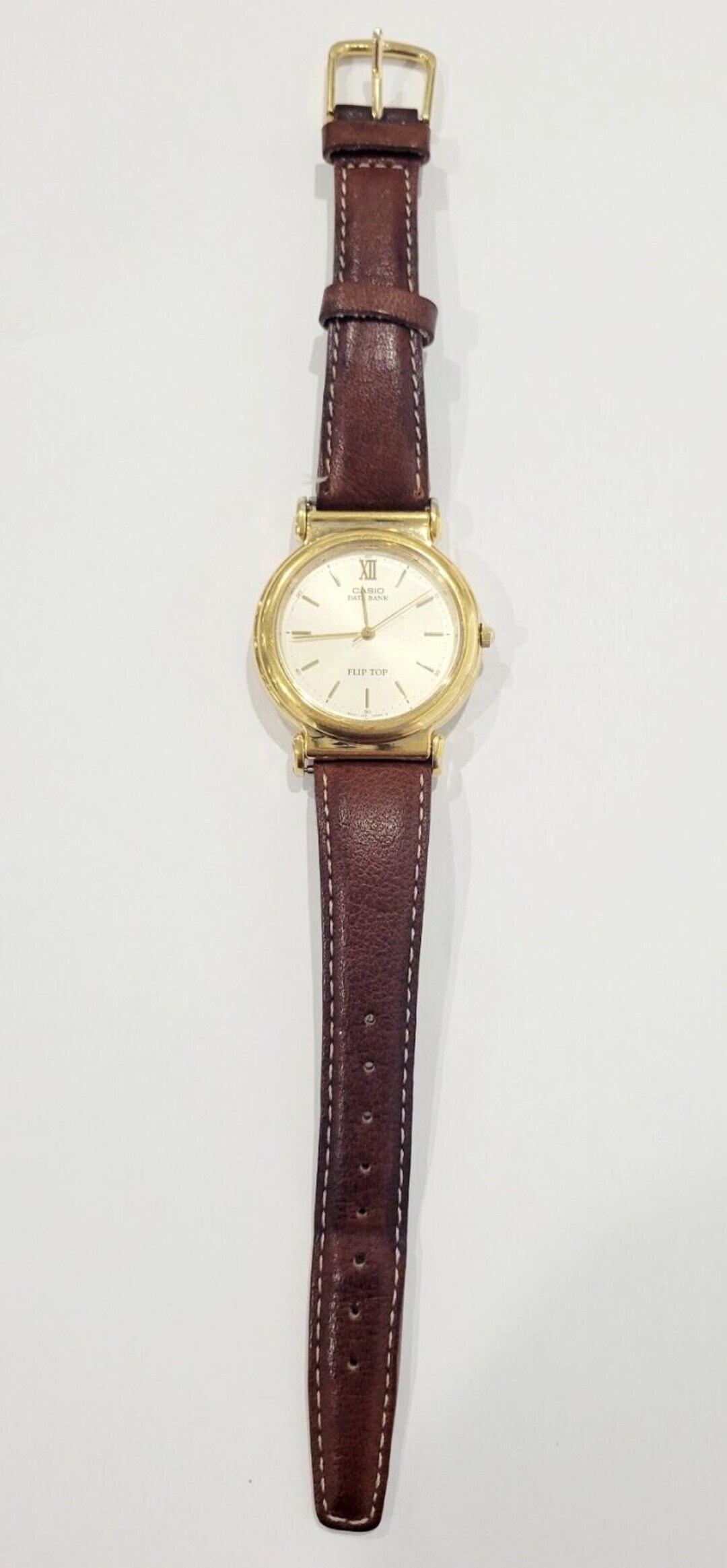 Casio 727 IA-1000 Flip Top Data Bank Vintage Watch 35mm Case W/NEW ...