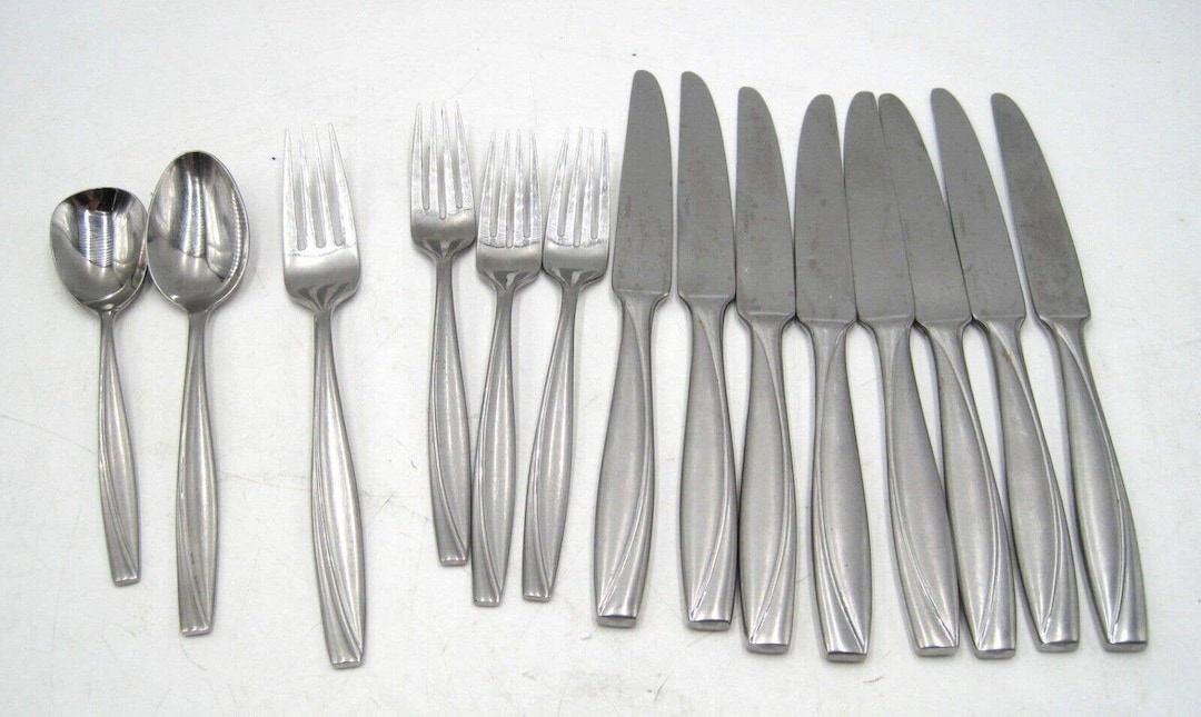 13 Pieces - Oneida Stainless Flatware CAMLYNN CLEO Fork Spoon Knife - Etsy