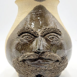 Studio Pottery Folk Art Pottery FACE JUG Vase Signed EAKER 79 - Etsy