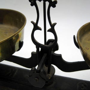 Antique Balance Scale French Force Cast Iron 3 Kilo KG - Etsy