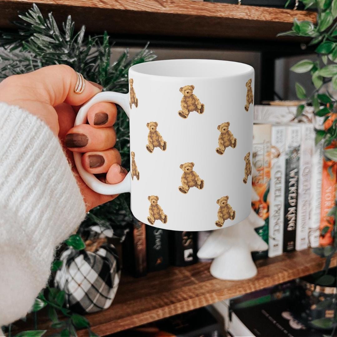 Cozy Teddy Bear Coffee Mug Aesthetic Gift Coffee Lover Gift Aesthetic ...