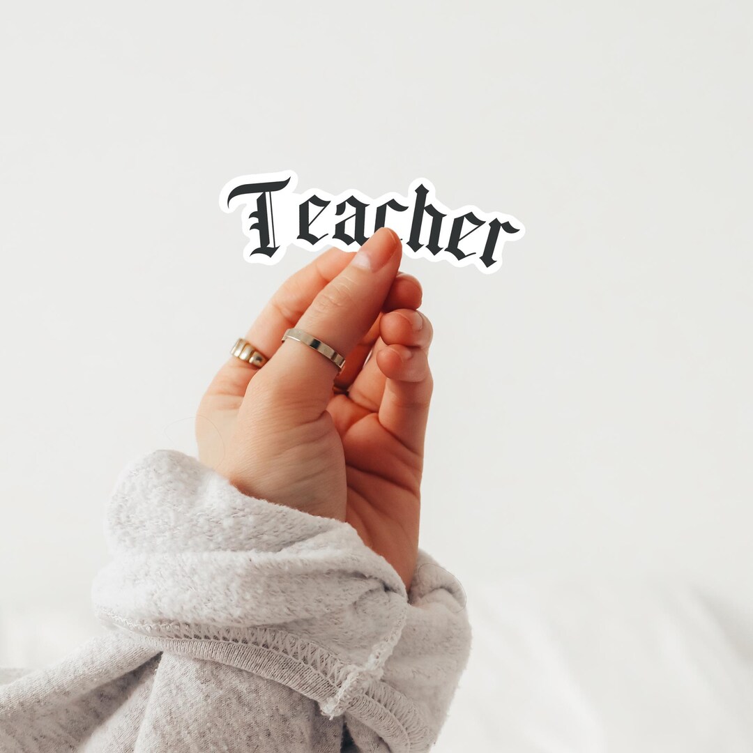 Teacher Sticker Education Vinyl Sticker Waterproof Year End Gift ...