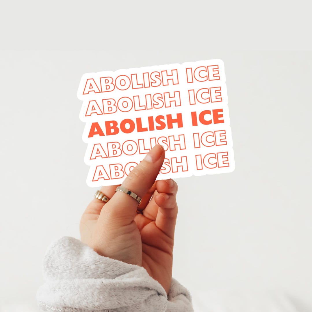 Abolish Ice Sticker Resistance Sticker Socialist Gifts for Liberals ...
