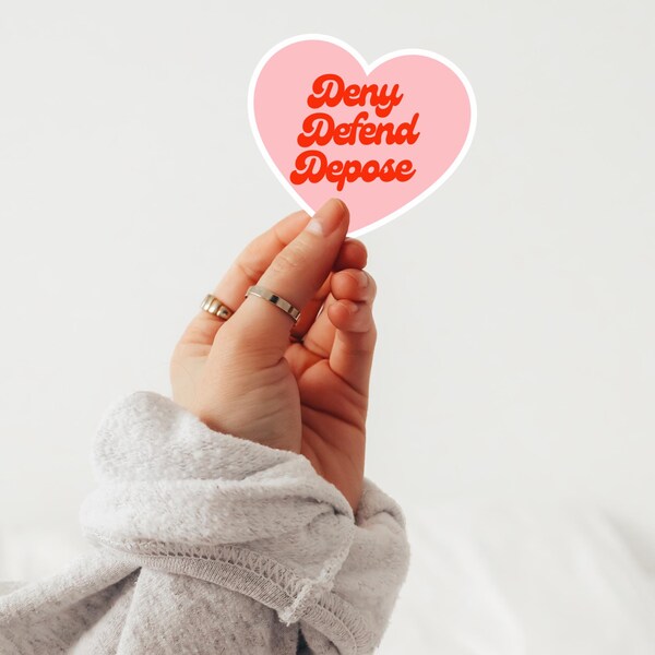 Deny Defend Depose Sticker - Etsy