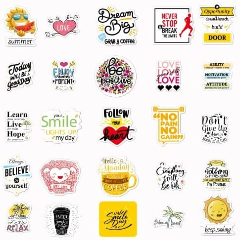 Mystery Motivational Sticker Pack, Stickers, Inspirational Stickers ...