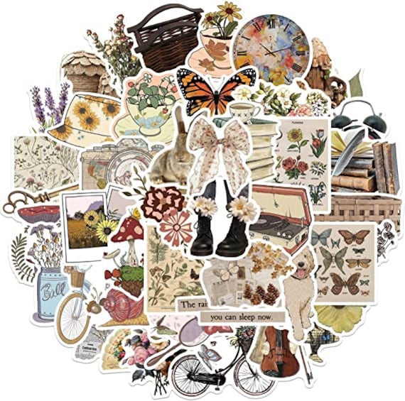 Vintage Sticker Pack 10 Cute Vintage Stickers In A Pack - Etsy
