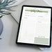 Botanical Productivity Planners, Portrait Orientation, Digital Download ...