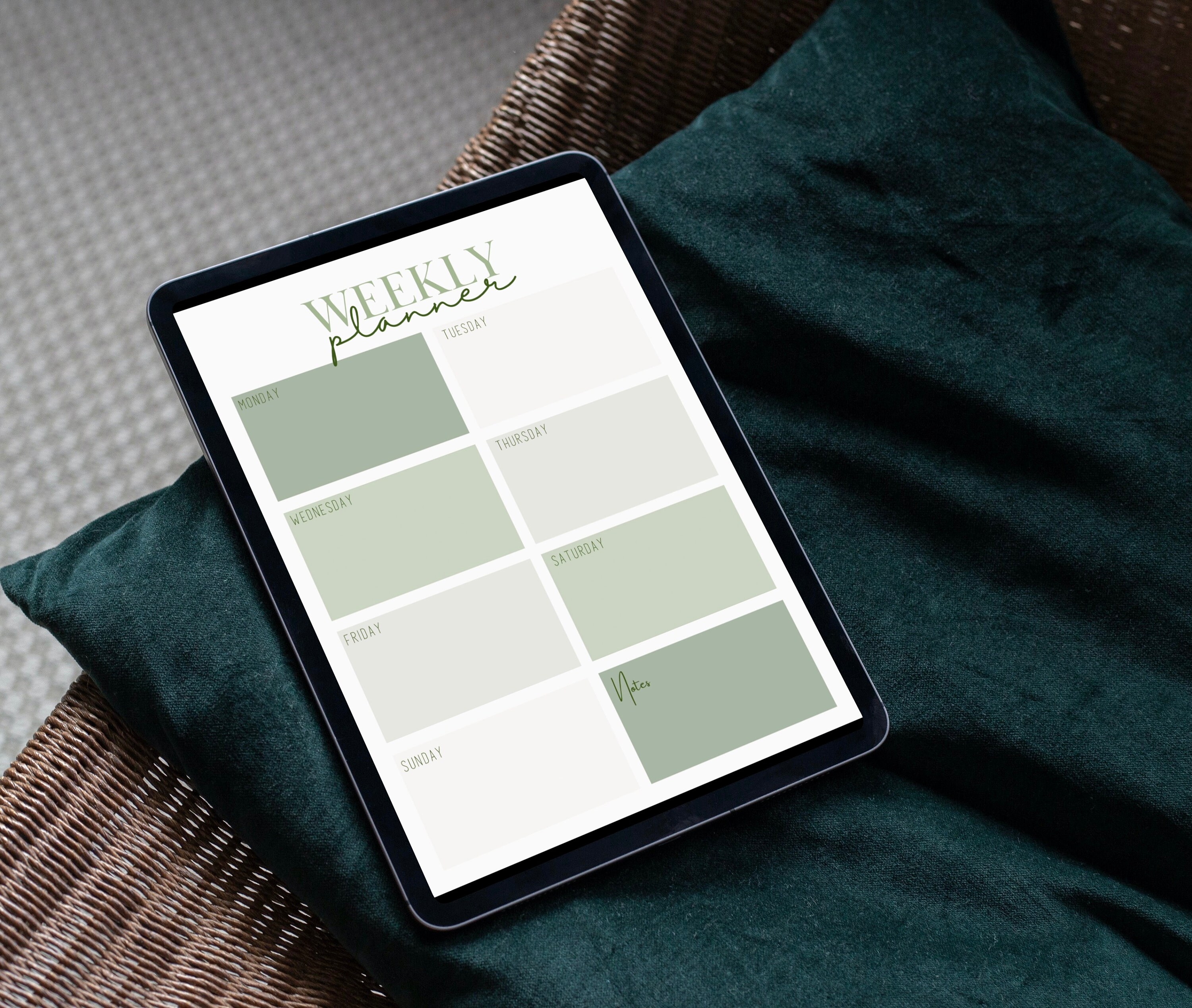 Botanical Productivity Planners, Portrait Orientation, Digital Download ...