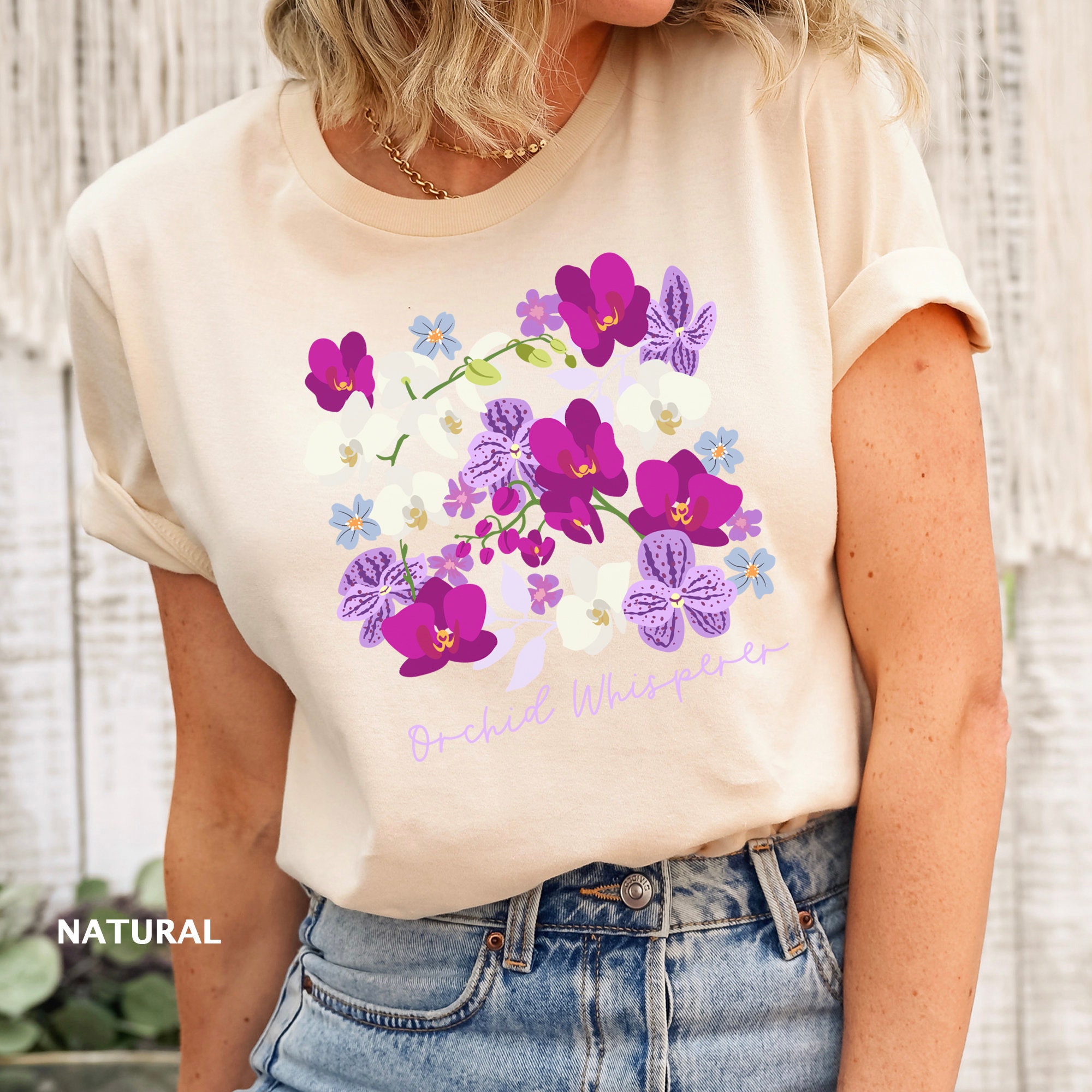 Orchid Whisperer Shirt, Orchid Lover T-shirt, Gift for Orchid Lovers ...