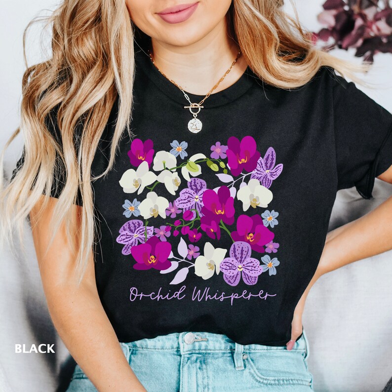 Orchid Whisperer Shirt, Orchid Lover T-shirt, Gift for Orchid Lovers ...