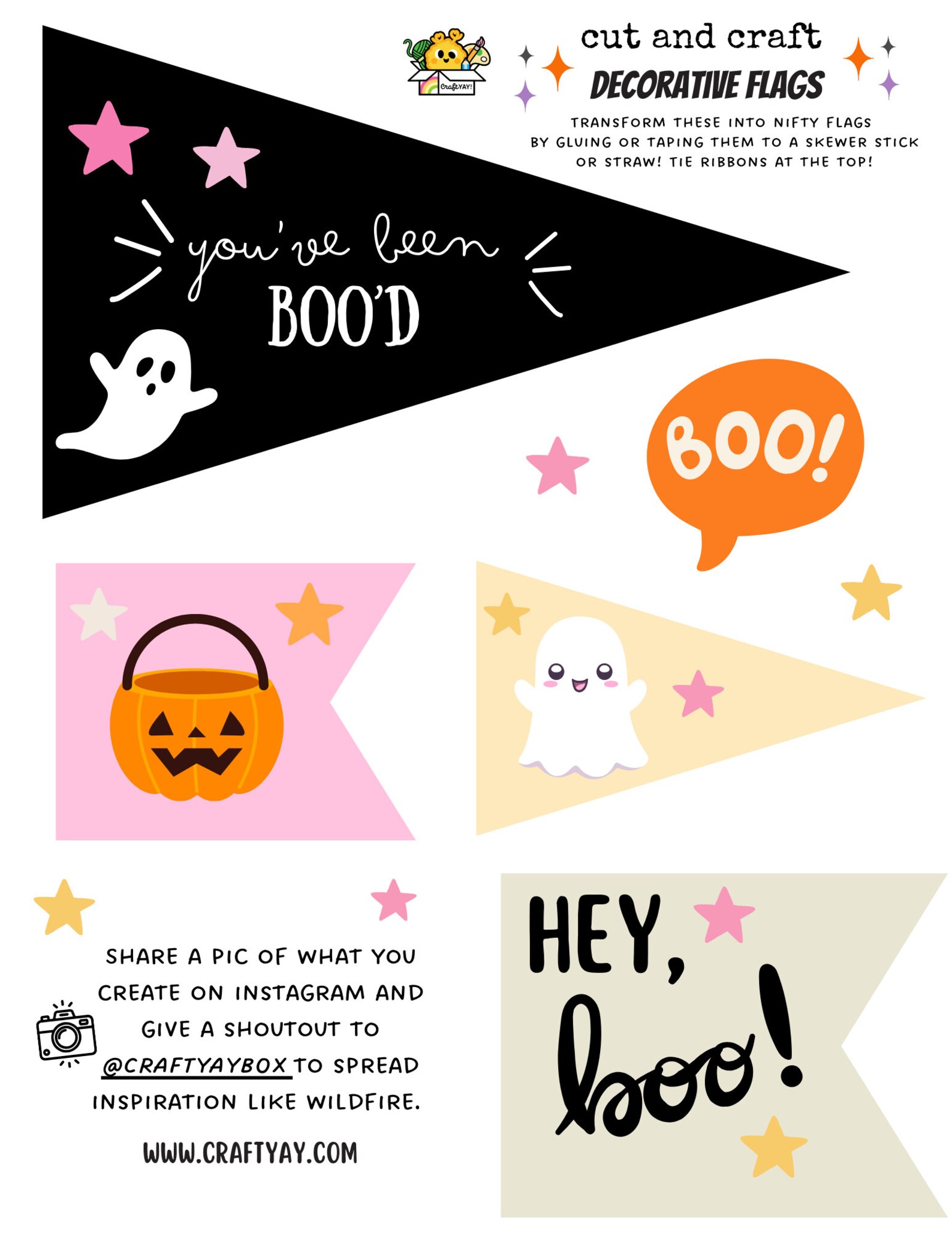 Halloween Boo Bag Printables Downloadable Tags Bundle - Etsy
