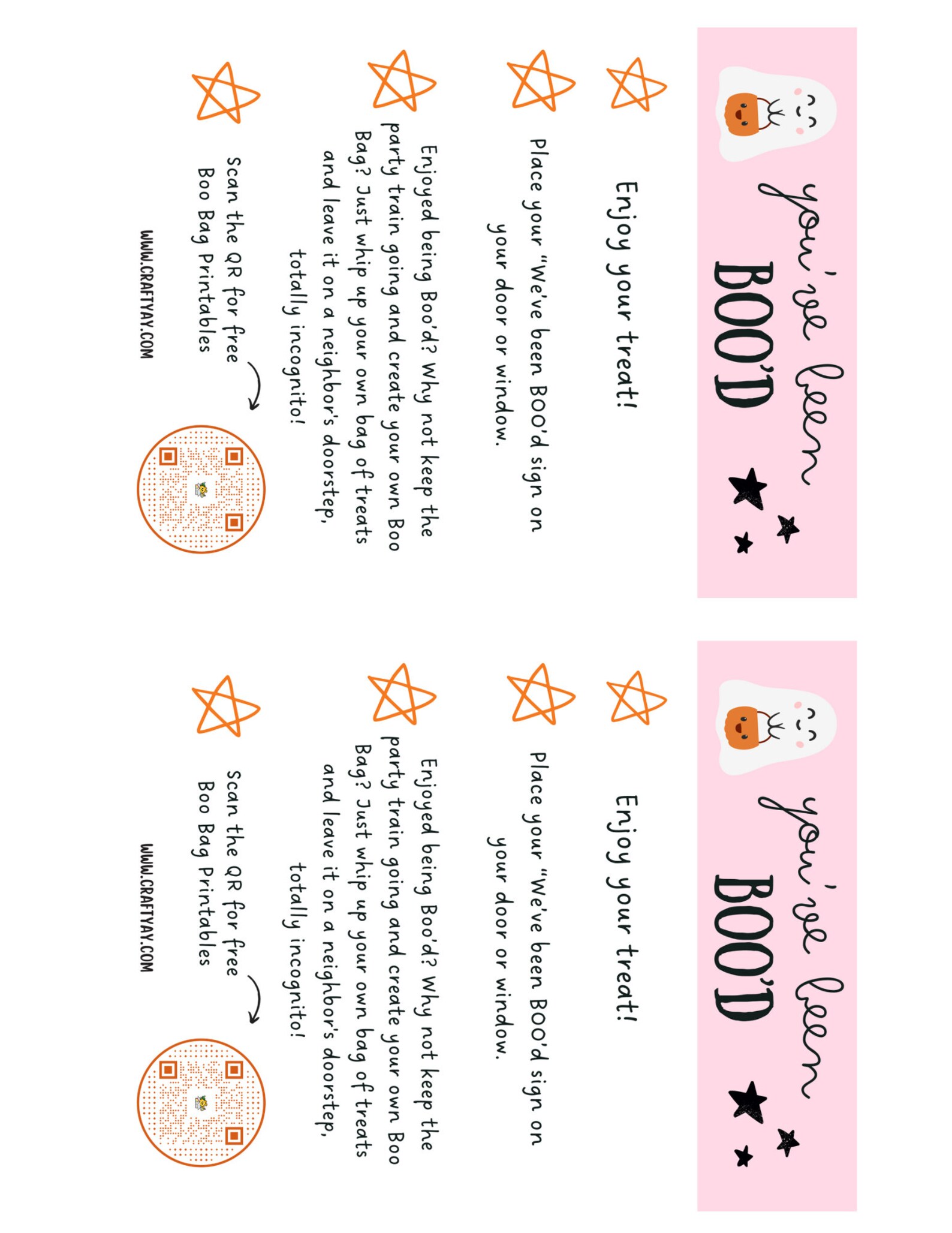 Halloween Boo Bag Printables Downloadable Tags Bundle - Etsy