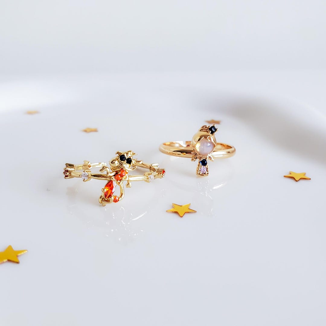 Mulan Ring| Disney Princess Inspired Gold Ring| 18K Gold Plated Open ...