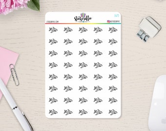 12 Cute Flight Tracker/holiday/vacation Planner Stickers - Etsy