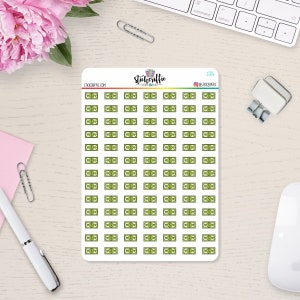 Mini Doodle Money Payday Cash Vinyl Planner Stickers S014 - Etsy