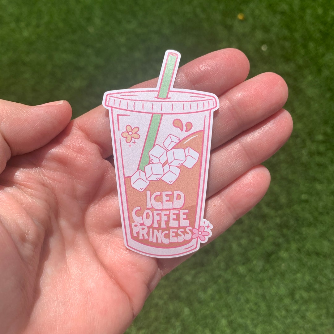 Iced Coffee Princess Vinyl Decal Sticker Laptop Tumbler - Etsy