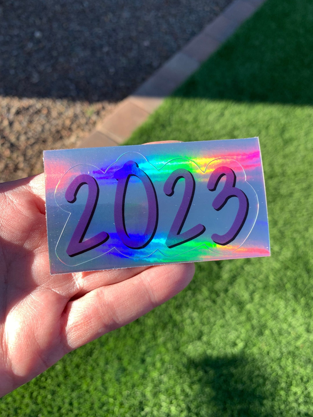 Holographic 2023 Vinyl Decal Sticker Holo Planner Sticker - Etsy