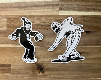 Koko the Clown Ghost Sticker - Etsy