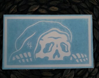 Grim Reaper Vinyl Sticker - Etsy
