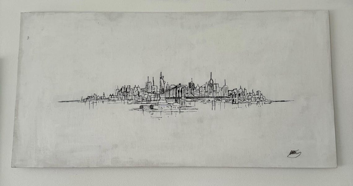Line Drawing : New York City - Cityscape - Etsy