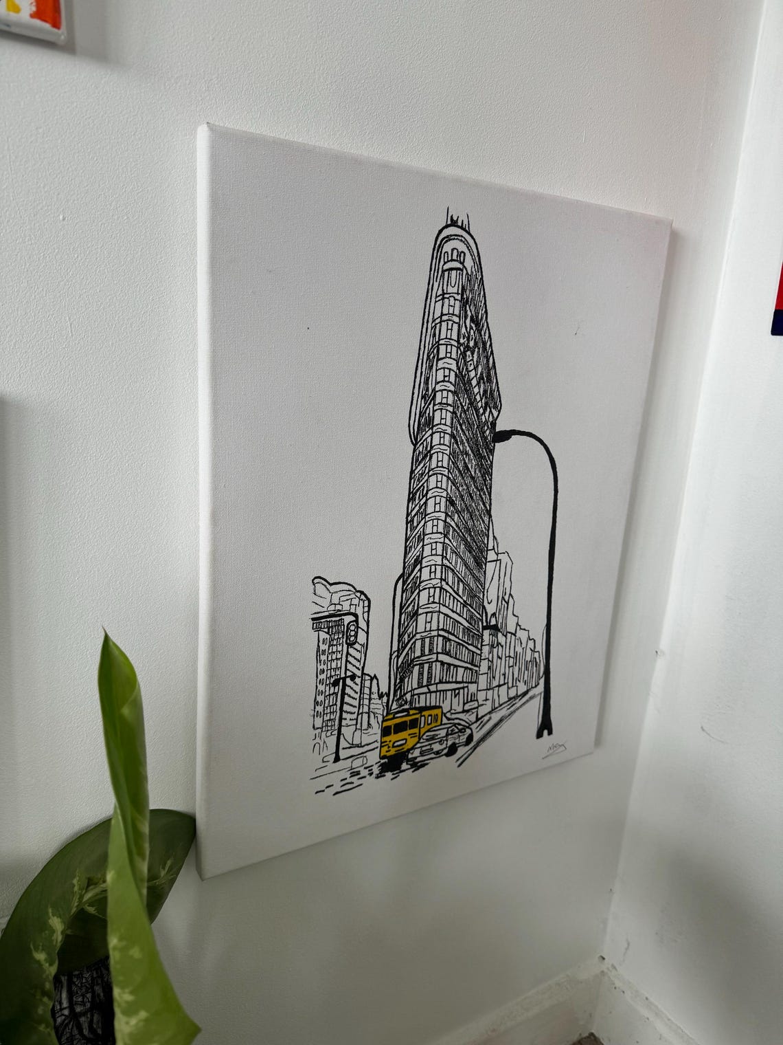 Line Drawing : New York City - Flat Iron - Etsy