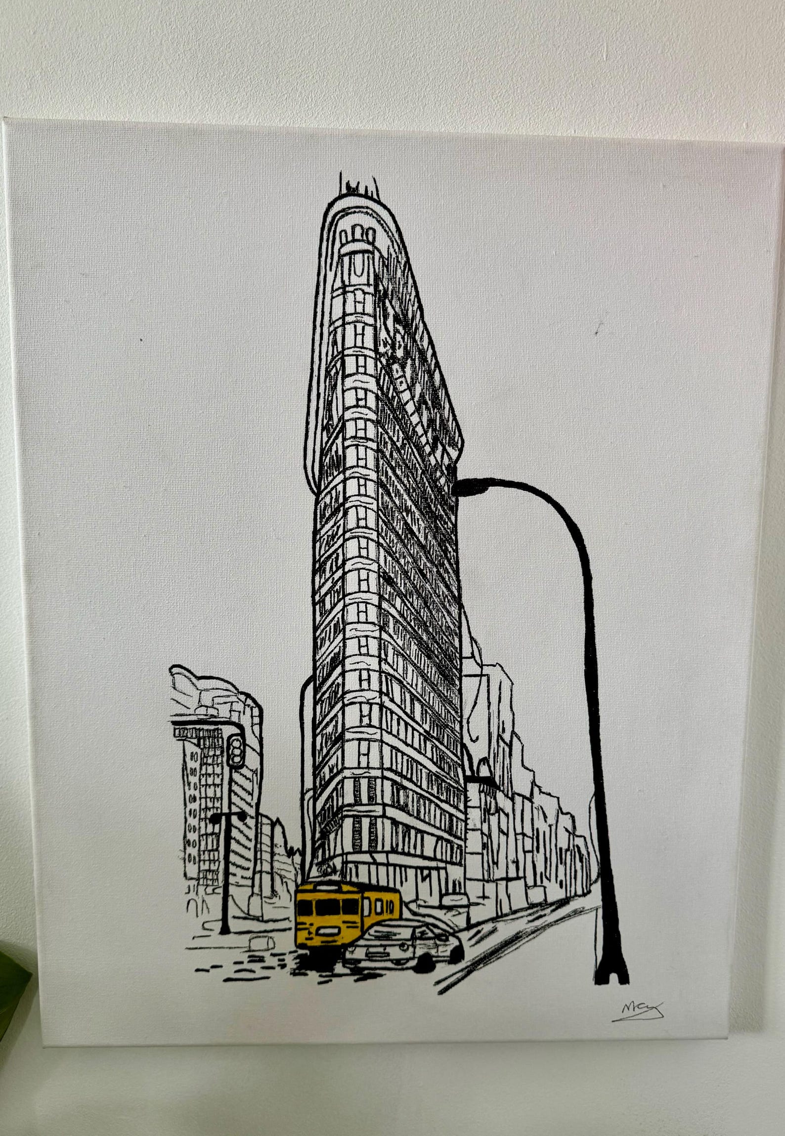 Line Drawing : New York City - Flat Iron - Etsy