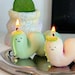 Smiley Worm Candle, Caterpillar Candle, Worm Decor, Cottagecore Decor ...