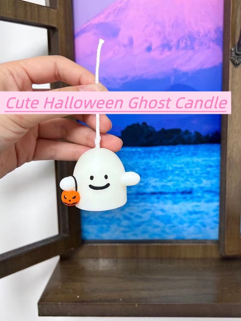 Halloween Ghost Candle Set, Ghost Candle, Spooky Candle, Halloween ...