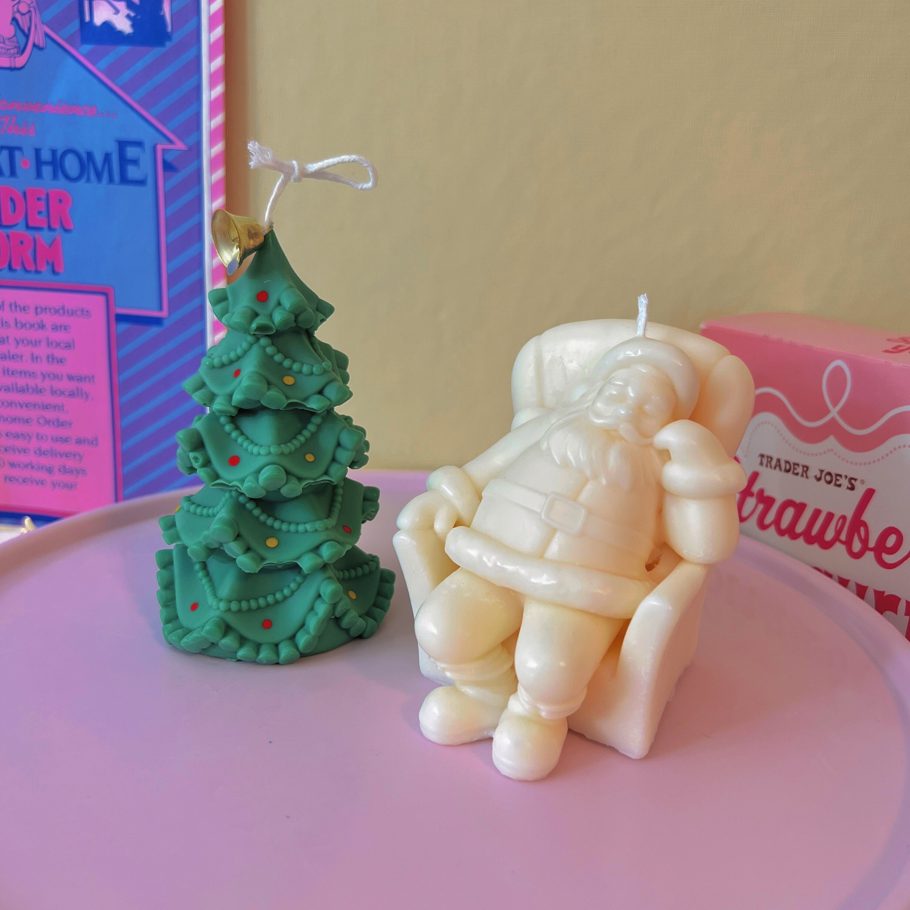 Scented Santa Claus Candle, Santa Candle, Christmas Candle, Holiday ...