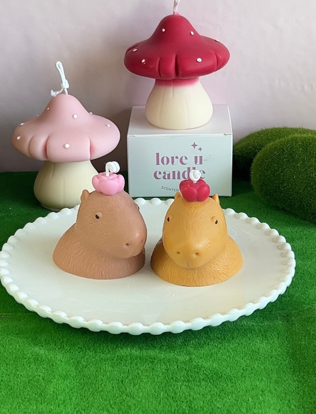 Capybara Candle, Capybara Decor, Capybara Gifts. Cottagecore Aesthetic ...