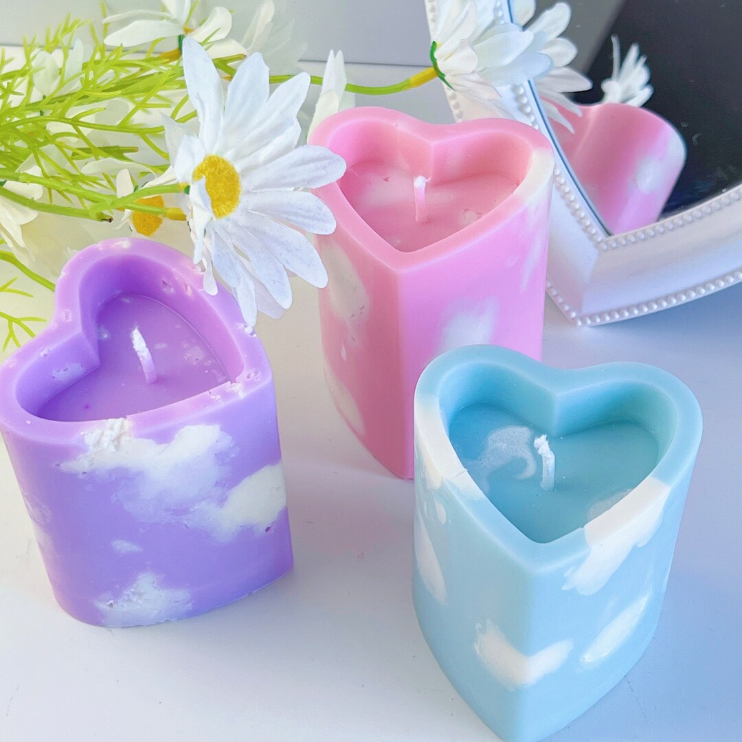 Dreamy Cloud Pillar Candle, Cottagecore Aesthetic, Fairycore, Animal ...