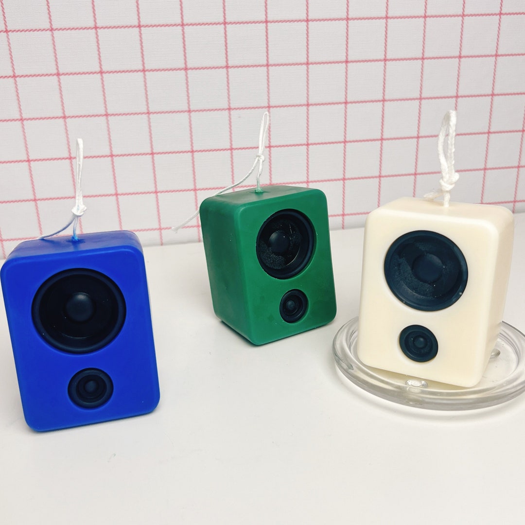 Speaker Candle, Music Candle, Music Gift, Modern Room Decor, Minimalist ...