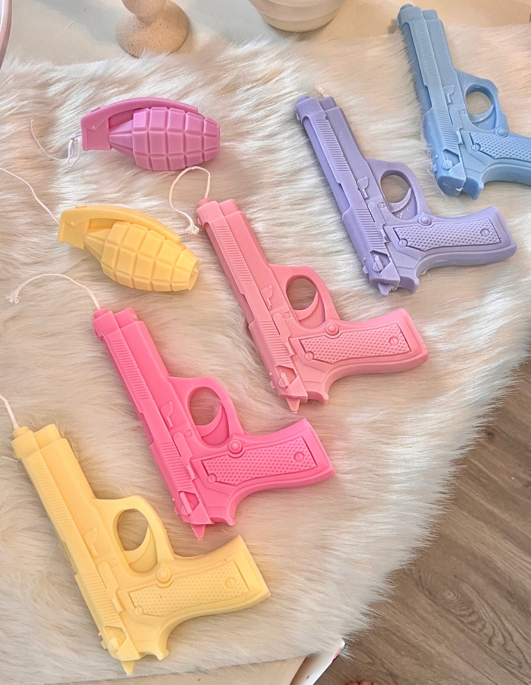 Gun Candle, Pistol Candle, Y2k Decor, Room Decor, Anime Gifts, Desk ...